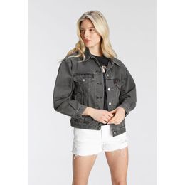 Levi's Levi's Damen Jeansjacke &raquo;90S TRUCKER&laquo; mit Umlegekragen schwarz L (40)