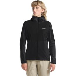 Jack Wolfskin Damen Kapuzenfleecejacke &raquo;PRELIGHT TRAIL HOODY W&laquo; mit Kapuze schwarz M (38/40)
