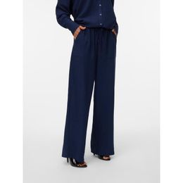 V&eacute;ro Moda Vero Moda Damen Schlupfhose &raquo;VMMELANEY HW LOOSE PANT WVN GA NOOS&laquo; Kunstfaser, loose fit blau XS (34), N-Gr