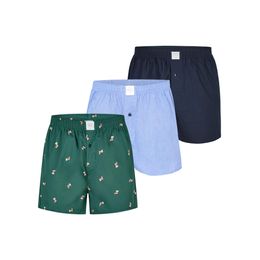 MG-1 Boxershorts 'Christmas' Herren Gr&ouml;&szlig;e XXL navy / hellblau / gr&uuml;n