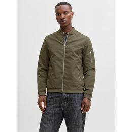 Jack & Jones Jack & Jones Herren Blouson &raquo;JJERUSH mit Stehkragen und Rei&szlig;verschlusstaschen&laquo; ohne Kapuze unifarben, modisch, regular fit, Polyester L