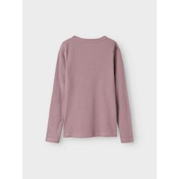 name it M&auml;dchen Langarmshirt &raquo;NKFNAKAL LS TOP NOOS&laquo; in Basic-Form und leicht gerippter Qualit&auml;t lila 158/164