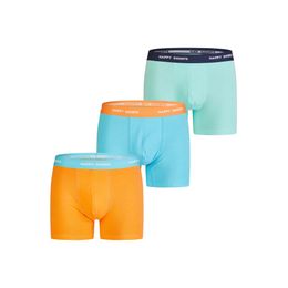 Happy Shorts Retro Boxer ' Jersey ' Herren Gr&ouml;&szlig;e M blau