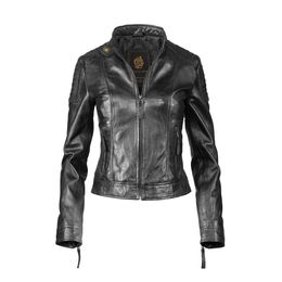 Apple of Eden Lederjacke AOE-101 Damen Gr&ouml;&szlig;e S/M schwarz