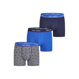 Happy Shorts Retro Boxer ' Jersey ' Herren Gr&ouml;&szlig;e XXL dunkelblau