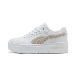 Puma Sneaker 'Rebound' Damen Gr&ouml;&szlig;e 42 ecru / braun / wei&szlig;