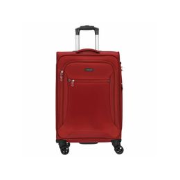 d&n D&N Travel Line 6404 - 4-Rollen-Trolley M 68 cm (blau) in bordeaux | Gr.: onesize