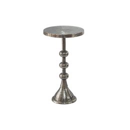 FineBuy Beistelltisch in Silber / Aluminium / 30x30x56 | Gr.: onesize