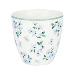 GreenGate MINI Latte Cup ALAIA Wei&szlig; mit blauen Bl&uuml;mchen | Gr.: onesize