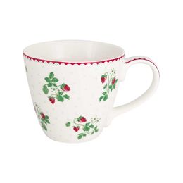 GreenGate Becher BERRY Wei&szlig; mit Erdbeeren | Gr.: onesize