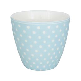 GreenGate Latte Cup Becher DOTTY PALE BLUE Blau mit wei&szlig;en Punkten | Gr.: onesize