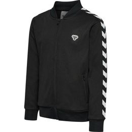 Hummel Kinder Trainingsjacke "Hmljr Archive Reg Poly Zip Jacket" in Schwarz | Gr.: onesize