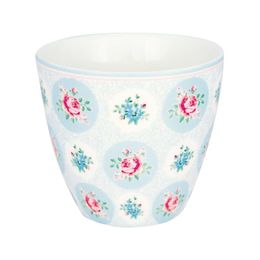 GreenGate Latte Cup Becher ELLE PALE BLUE Blau mit Blumen | Gr.: onesize
