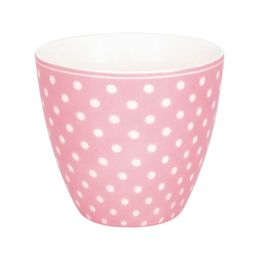 GreenGate Latte Cup Becher DOTTY PALE PINK Rosa mit wei&szlig;en Punkten | Gr.: onesize