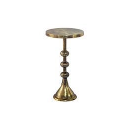 FineBuy Beistelltisch in Gold / Aluminium / 30x30x56 | Gr.: onesize