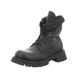 Papucei Schn&uuml;rstiefelette in schwarz | Gr.: 38