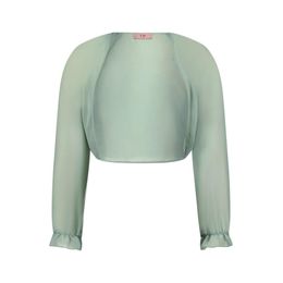Vera Mont Bolero-Jacke mit gekr&auml;useltem Ausschnitt in Foggy Green | Gr.: 34