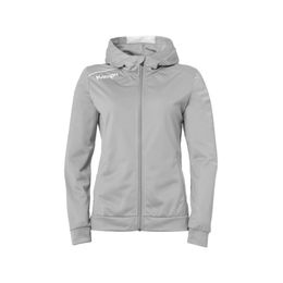 Kempa Kapuzenjacke PLAYER WOMEN in dark grau melange | Gr.: M