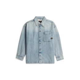 G-Star Raw G-star Hemd 'Boxy Fit Overshirt' Herren Gr&ouml;&szlig;e S blue denim