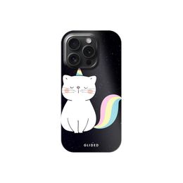 Glided Smartphoneh&uuml;lle 'Unicorn Cat Glided Handyh&uuml;lle' Damen Gr&ouml;&szlig;e iPhone 15 Pro schwarz