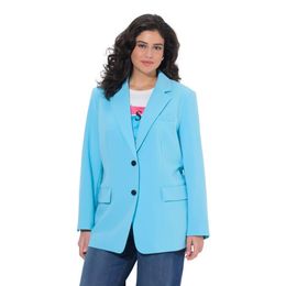 Ulla Popken Blazer in helles t&uuml;rkis | Gr.: 62/64