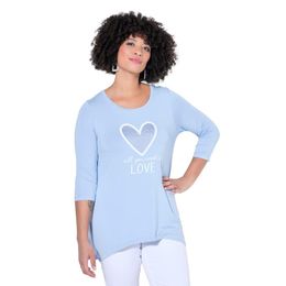 Angel of Style Shirt in quellenblau | Gr.: 46