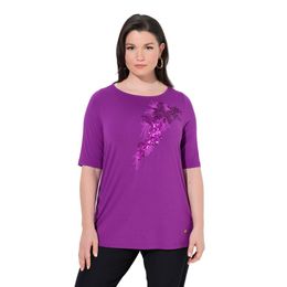 Ulla Popken Shirt in beere | Gr.: 54-56