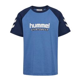 Hummel T-Shirt Hmljr Logo M&auml;dchen in DUTCH BLUE | Gr.: 104