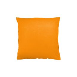 Traumschloss Exclusiv Edel-Jersey Kissenbezug in mandarine | Gr.: 80x80 cm