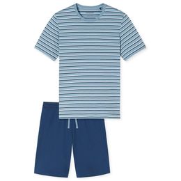 Schiesser Schlafanzug Casual Nightwear in Pacific blue | Gr.: 52