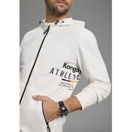Kangaroos Kapuzensweatjacke in Offwhite | Gr.: XXXL