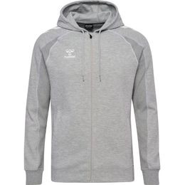 Hummel Rei&szlig;verschluss Kapuzenpullover Hmlmove Herren in GREY MELANGE | Gr.: XL