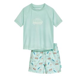 Playshoes UV-Schutz Bade-Set Surf-Bus Shorts in mint | Gr.: 86/92
