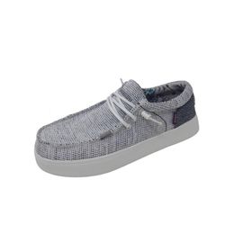 Fusion Leinenschuh in Grau | Gr.: 45