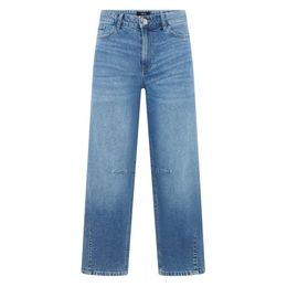 Zero Barrel-Jeans Mid Waist 28 Inch in Middle Blue Denim | Gr.: 34