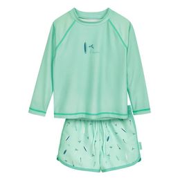 Playshoes UV-Schutz Bade-Set 1/1-Arm Surfbrett Palme in mint | Gr.: 86/92
