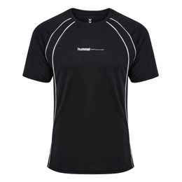 Hummel Sportshirt "Pulse Training Print T-Shirt Ss" in Schwarz | Gr.: S