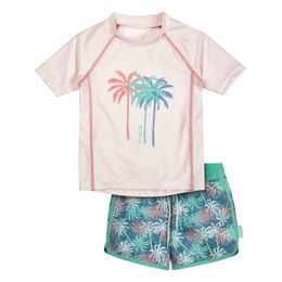 Playshoes UV-Schutz Bade-Set Palmen in ecru | Gr.: 74/80