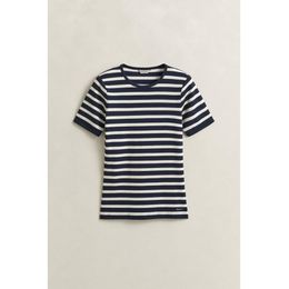 Gant Geripptes T-Shirt mit Streifen in Evening Blue | Gr.: XL