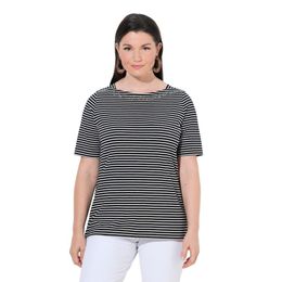 Ulla Popken Shirt in schwarz | Gr.: 46-48