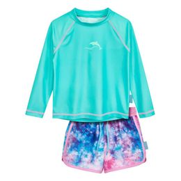 Playshoes UV-Schutz Bade-Set 1/1-Arm Batik in t&uuml;rkis | Gr.: 110/116