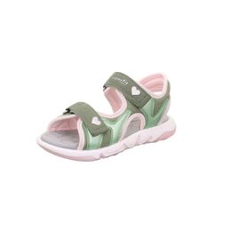 Superfit Sandale PEBBLES in Hellgr&uuml;n/Rosa | Gr.: 32
