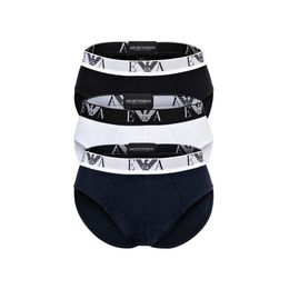 Emporio Armani Slip 3er Pack in Wei&szlig;/Blau/Schwarz | Gr.: S