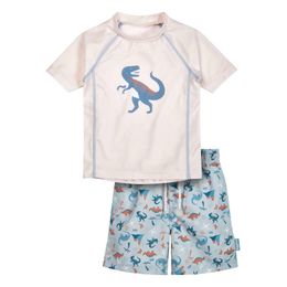 Playshoes UV-Schutz Bade-Set Dino in ecru | Gr.: 98/104
