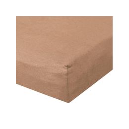 BettwarenShop Spannbettlaken Ultra-Stretch in caramel | Gr.: 90x200 cm - 100x220 cm