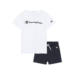Champion Authentic Athletic Apparel Set: T-Shirt und Shorts M&auml;dchen Gr&ouml;&szlig;e 86 dunkelblau / wei&szlig;