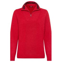 Olsen Troyer-Pullover, L&auml;nge ca. 60 cm Damen Gr&ouml;&szlig;e L rot