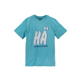 Kidsworld T-Shirt Jungen Gr&ouml;&szlig;e 176/182 navy / t&uuml;rkis / hellgrau