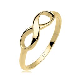 Elli Ringe - Ring Infinity Unendlichkeit 375 Gelbgold - Gr. 54 MM - in Gold - f&uuml;r Damen