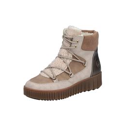 Rieker Snowboots Damen Gr&ouml;&szlig;e 41 beige / dunkelbeige / braun Winterschuhe